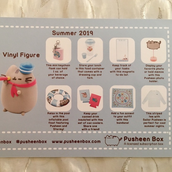 Pusheen | Tops | Pusheen Sailor Stripe Shirt Figurine Accessories ...